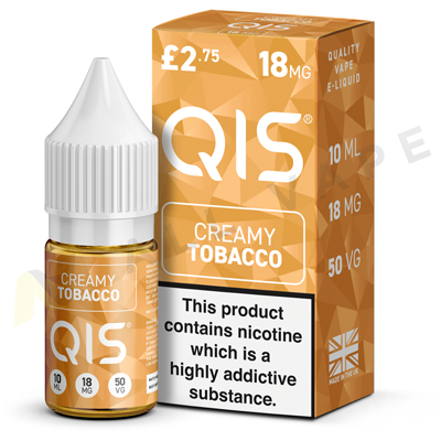 Creamy Tobacco E-Liquid by QIS | QIS 10ml | All Vape Gourmet eLiquid ...
